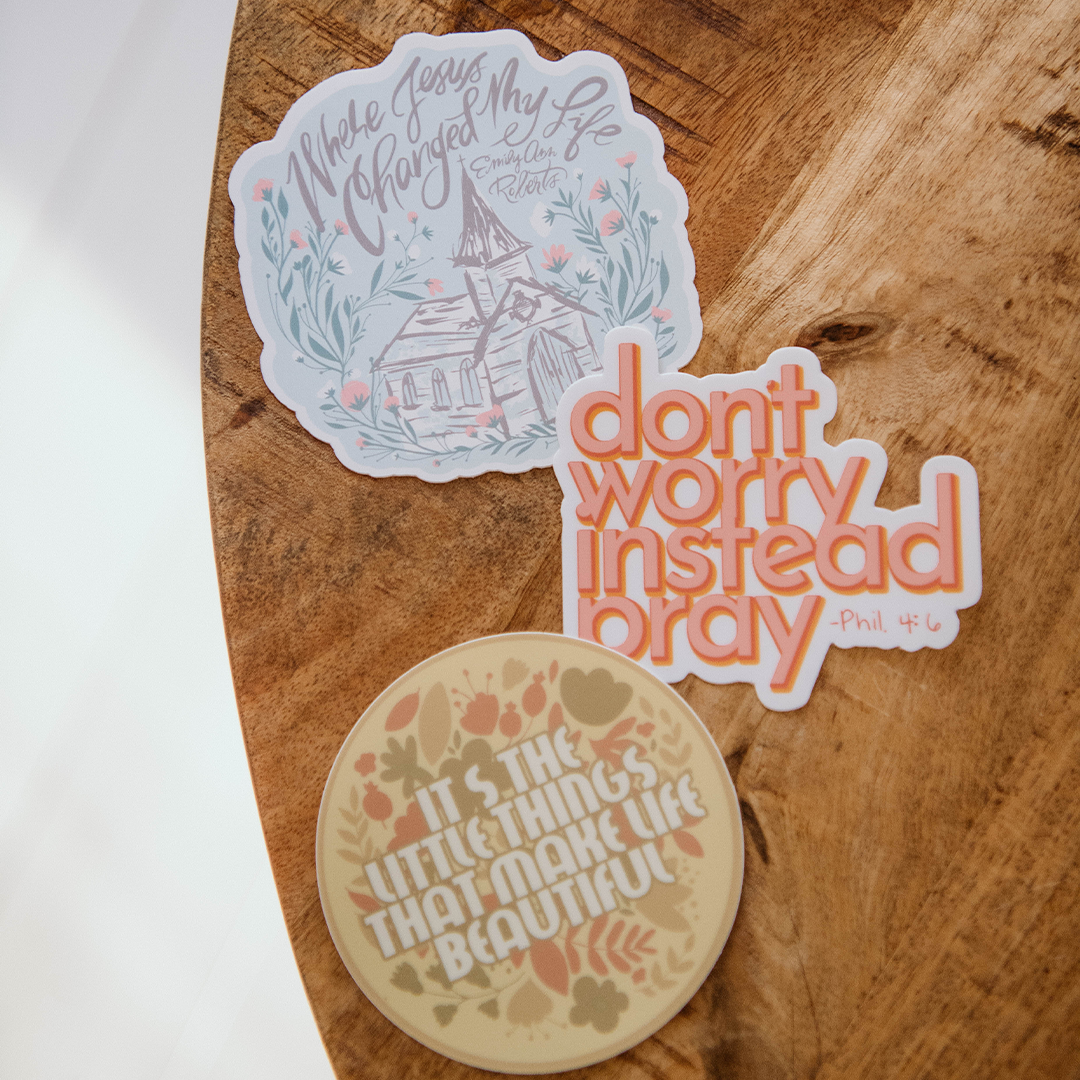 Faith-Based Sticker Pack | Emily Ann Roberts Store